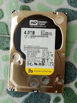 4TB Internal Hard Drive 7200 RPM With a Rock Solid Mechanical Architecture WD4000FYYZ