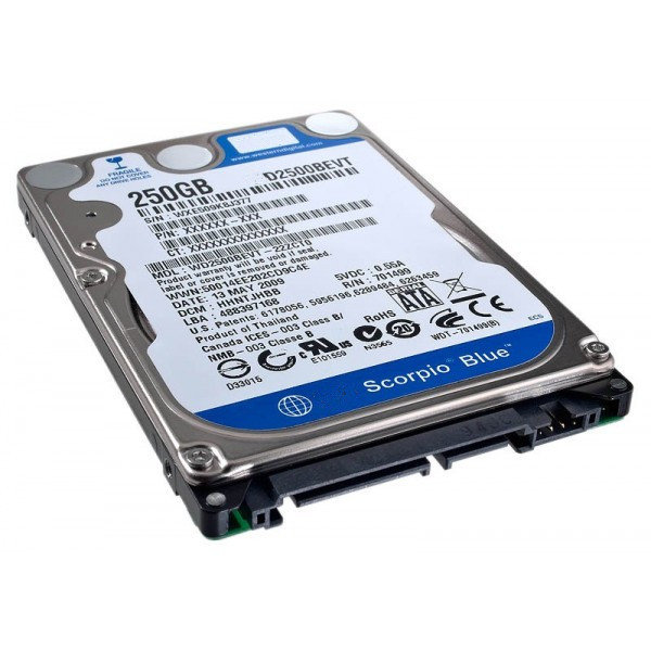 SATA Hard Disk Drive 2.5 inch 250GB For Desktop Laptop Digital Camera W2500BEVT