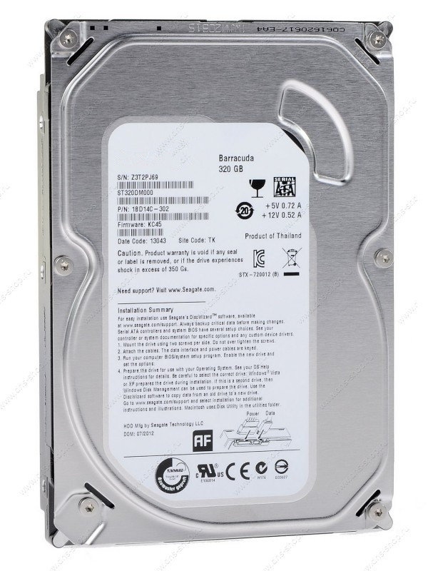 320GB Seagate Hard Disk Drive / SATA Desktop Internal Hard Disk Drive