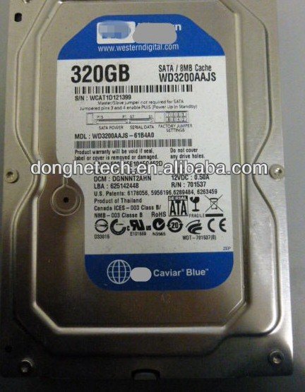 320GB WD 3.5 inch internal hard drive - caviar blue / SATA 7200 rpm hard drive