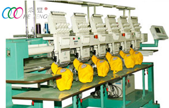 Six Head Clothes Nine Needle Digital Embroidery Machine With Servo Motor