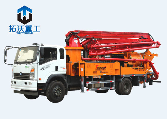 Long Distance Delivery Truck Mixer Boom Pump For Water Conservancy Project