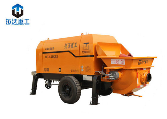 Reliable Mobile Concrete Pump / Concrete Pump Trailer Hydraulic Small Motor