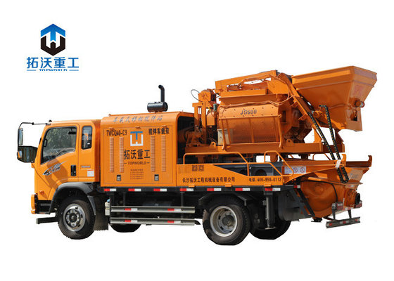 Portable Concrete Mixer Pump Truck Machine Schneider Electric Cabinet
