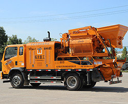 Professional Truck Mixer Pump Advanced Hydraulic System With Diesel Motor