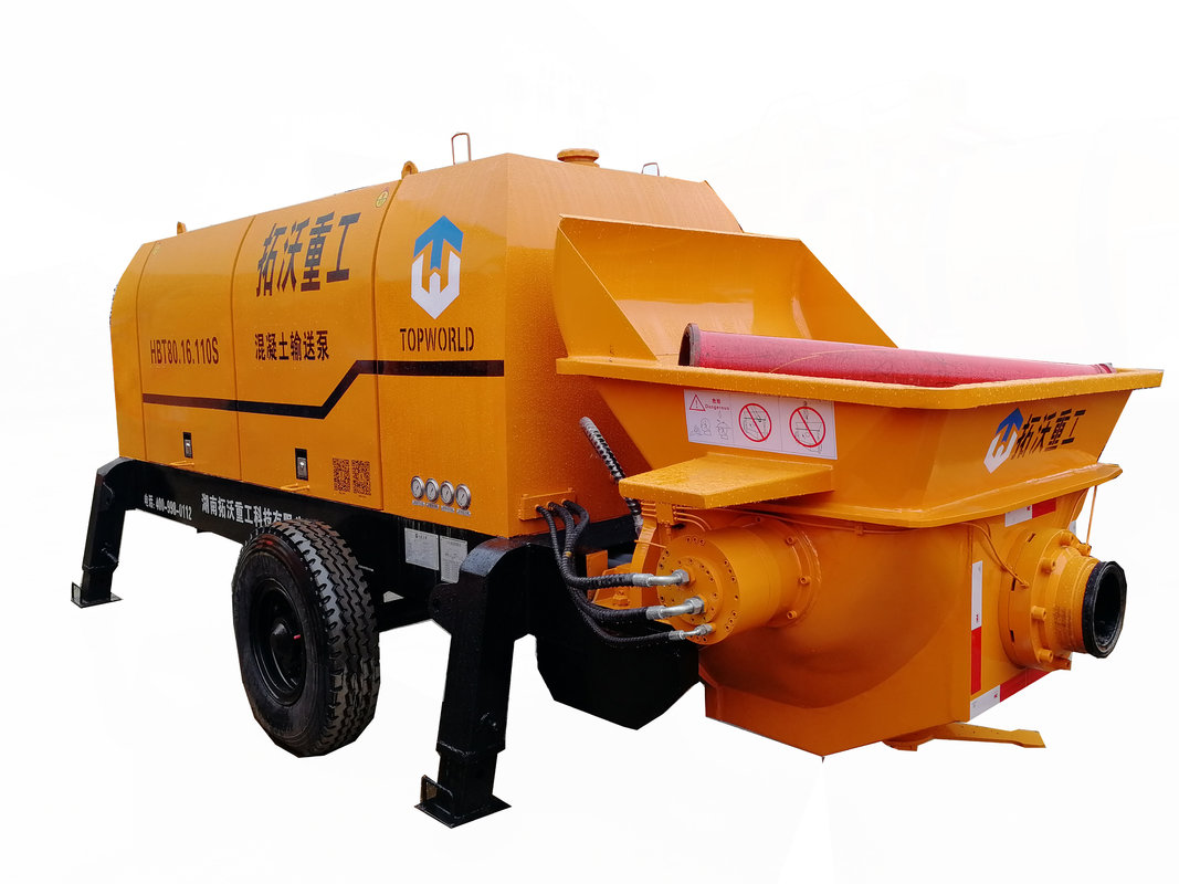 Topworld HTB80 Mini Electric Concrete Pump Machine Of Rural Construction