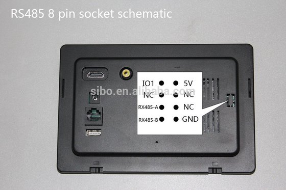 Full HD In Wall Android Tablet , 7 Inch Capacitive Touch Screen With UART TTL