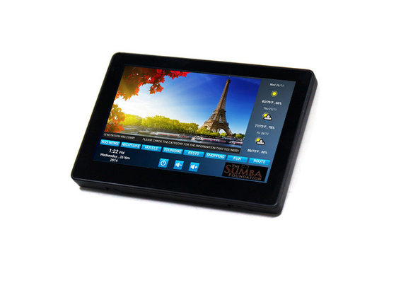 7 Inch Wall Mount Touch Panel PC With Temperature Sensor , RS485 For Thermostat