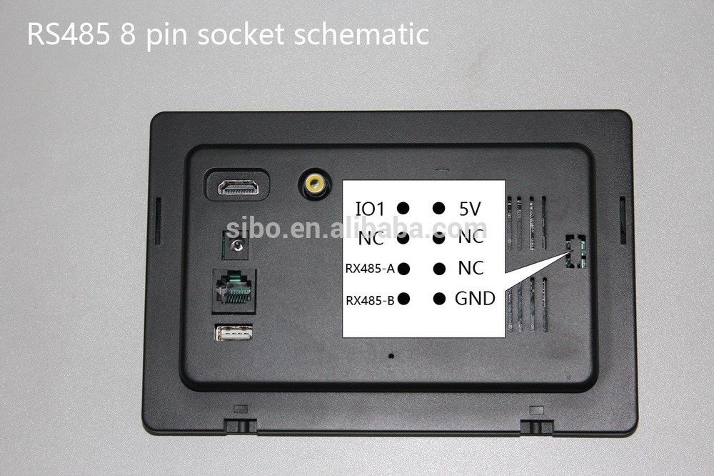 Full HD In Wall Android Tablet , 7 Inch Capacitive Touch Screen With UART TTL