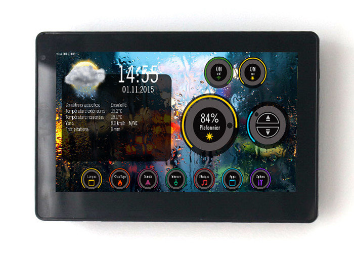 7 Inch Android OS Industrial Touch Screen PC , Embedded Touch Panel With URAT TTL Serial Port