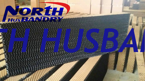 Poultry cooling pad with exhaust fan/ventilation equipment