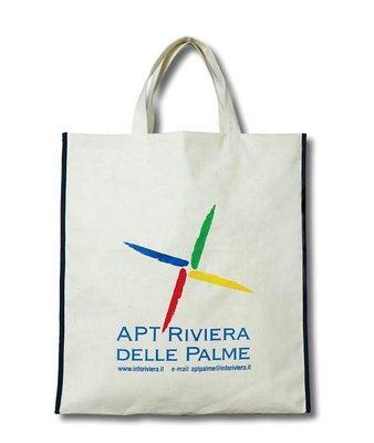 Multi Purpose 100 Cotton Canvas Tote Bags PE Coated With Custom Logo