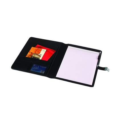 Microfiber Personalised A4 Conference Folder With Notepad & Card Holder