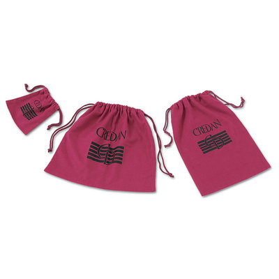 Small Cotton Fabric Drawstring Bags Eco - Friendly For Gift / Jewelry Packaging