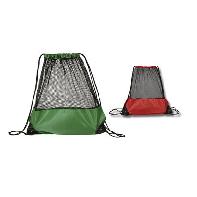 Nylon Promotional Drawstring Bags / Mesh Drawstring Bags For Gym