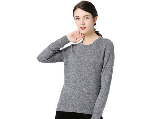 Thick Womens Cashmere Jumper , Pure Cashmere Jumpers 16 Colors Appearance
