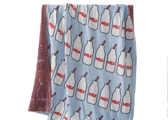 Milk Bottle Design Warm Winter Accessories Super Soft Baby Blankets For Babies