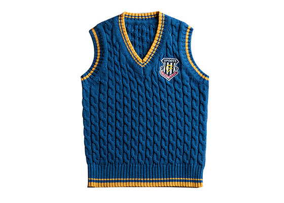 Soft Anti - Winkle High School Uniform Vest Design For Boys And Girls