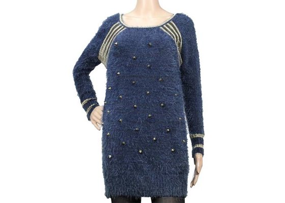 Pure Feather Yarn Rivet Soft Fuzzy Long Cozy Womens Knit Sweater Soft Hand Feel