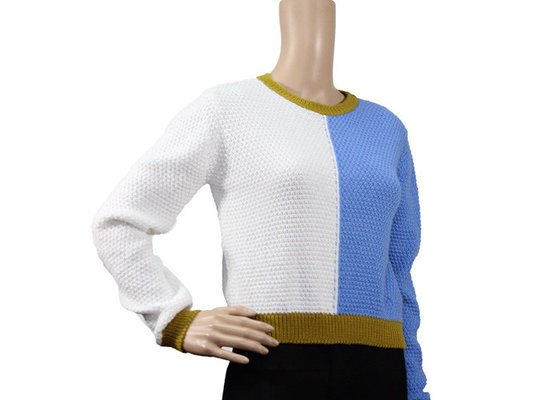 OEM Personalized Design Loose Casual Knit Round Neck Sweater Women For Ladies