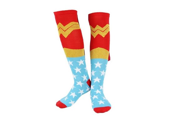 Long Keen High Warm Winter Accessories Mens Christmas Socks With Hand Made Cape