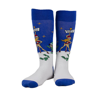 Cotton And Acrylic Warm Winter Accessories Colorful Fancy Cozy Christmas Socks
