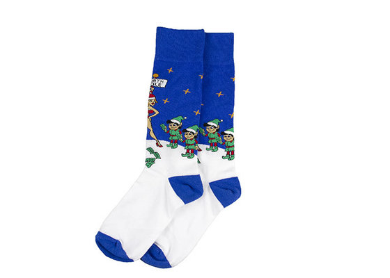 Cotton And Acrylic Warm Winter Accessories Colorful Fancy Cozy Christmas Socks