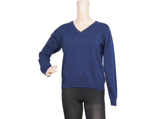 Autumn Blue Anti - Pilling School Uniform Sweaters With Rib Hem For Unisex