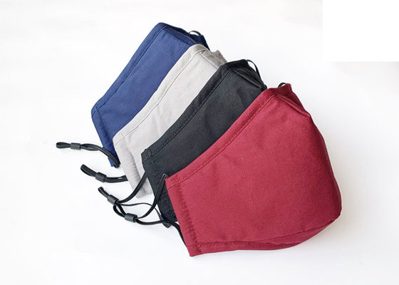Cotton Cloth Surgical Protective Mask Reusable Three Layers Elastic Strap Tightening For Adult