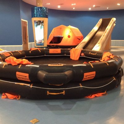 China manufacture price for open inflatable life raft with container