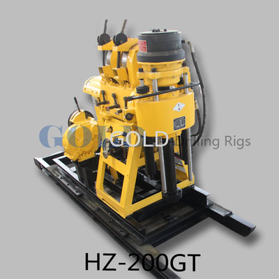 180m depth 76mm diameter portable water Drilling Rig HZ-200GT