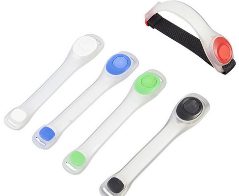 China Strap On Running Armband Light , Lightweight Small Road Bike Safety Lights supplier