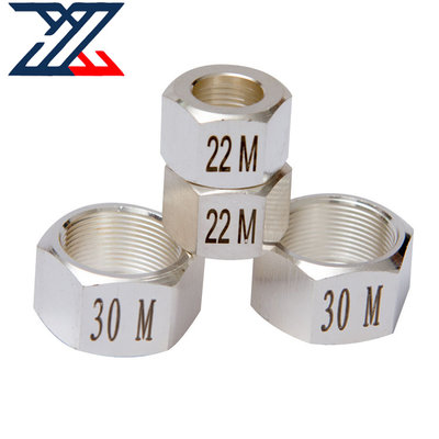 TP304 316 Titanium 4 Axis CNC Production Machining Hexagon Nut