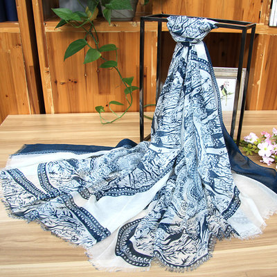 Personalised Breathable Pashmina Silk Shawl For Spring / Fall
