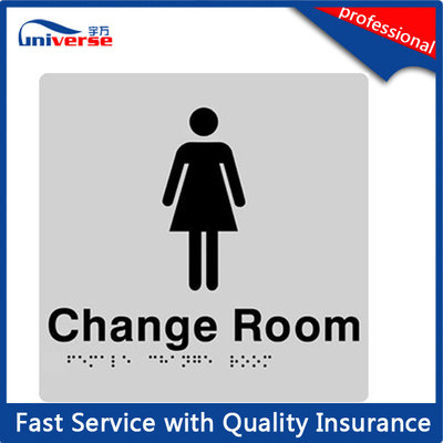 Against Scratching Braille Tactile Signs For Male / Female Change Room