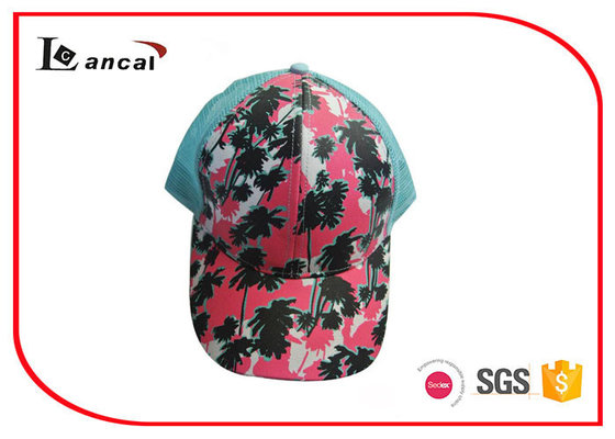 Multi Color Hawaii Ladies Summer Baseball Caps Hats With Netting