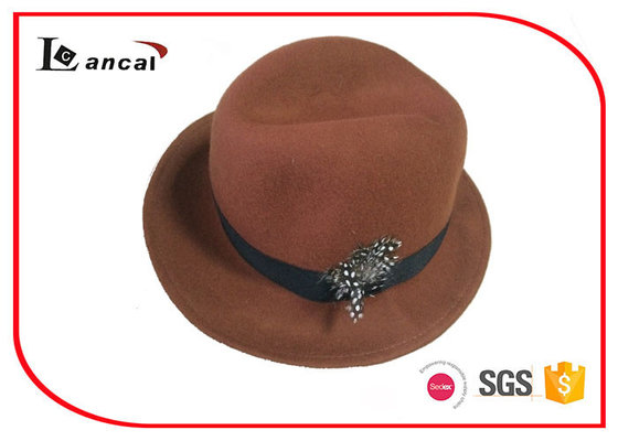 Brownness Ladies Wool Felt Hat