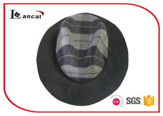 Check Wool Felt Hat