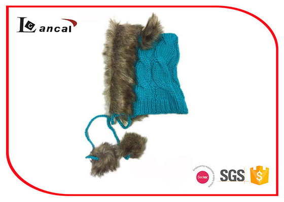 Blue Winter Knit Hats