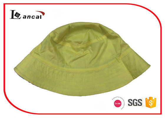 Tropical Printed Bucket Hat 52cm head circumference with yellow cotton lining