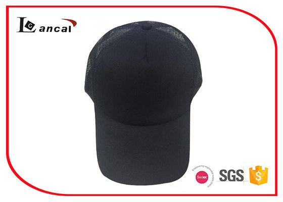 100% Cottonmens baseball caps with simple style black mesh and bend peak