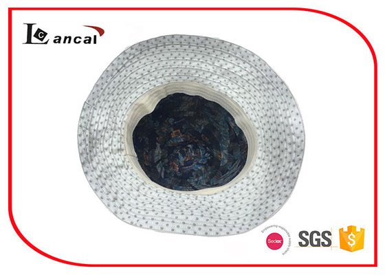 Cotton Printed Wide Brimmed Straw Womens Summer Hats With Decorative Hatband