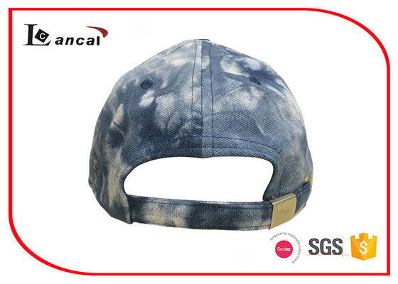 59 cm Head Circumferencefitted Baseball Caps With Printed Washed Canvas Fabric