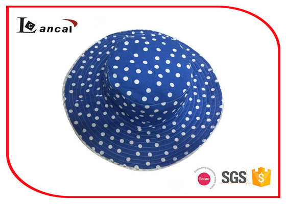Shoking Pink Butterfly Embroidered Custom Bucket Hats With Dot Lining