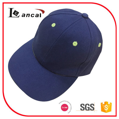 Children simple navy 100% cotton twill adjustable 6 panel baseball cap personalised