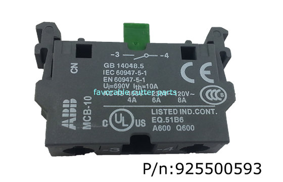 925500593 Cutter Parts GT7250 Switch ABB No Contact Block , Used For GT7250 Cutter Machine Parts