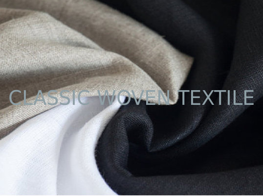 100% LINEN FABRIC PLAIN DYED WITH SOLID COLOUR   14SX14S  CWT #101