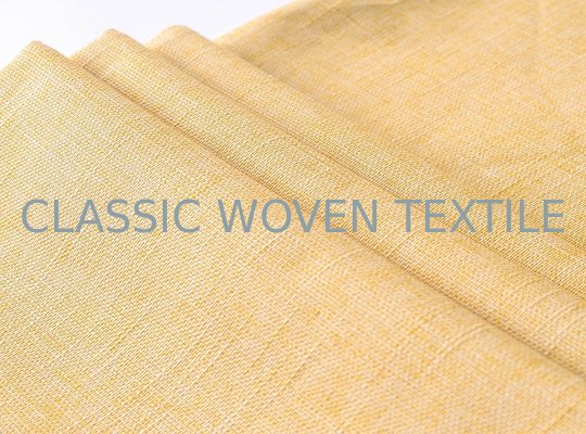 90/10  POLYESTER LINEN  FABRIC WITH YARN DYED       CWT #6146