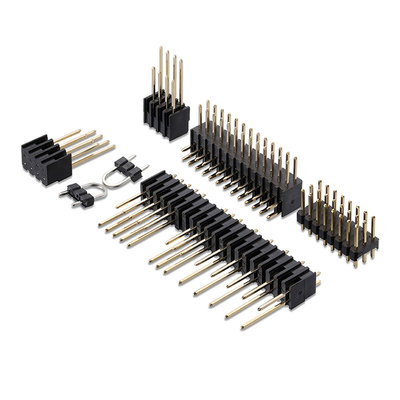 2.54mm pin header special shaped pin square plastic body pin headers