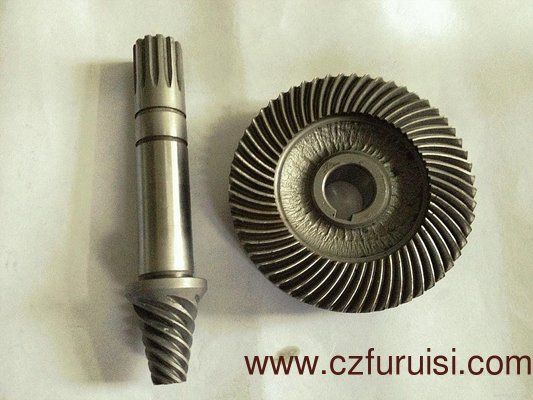 High quality alloy steel straight bevel gear with CNC milling service